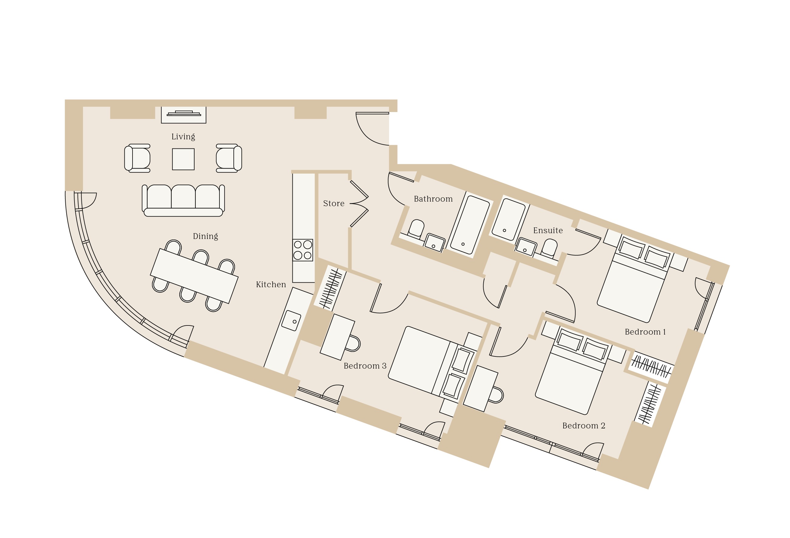 Wood Street House - 3 bed apartments