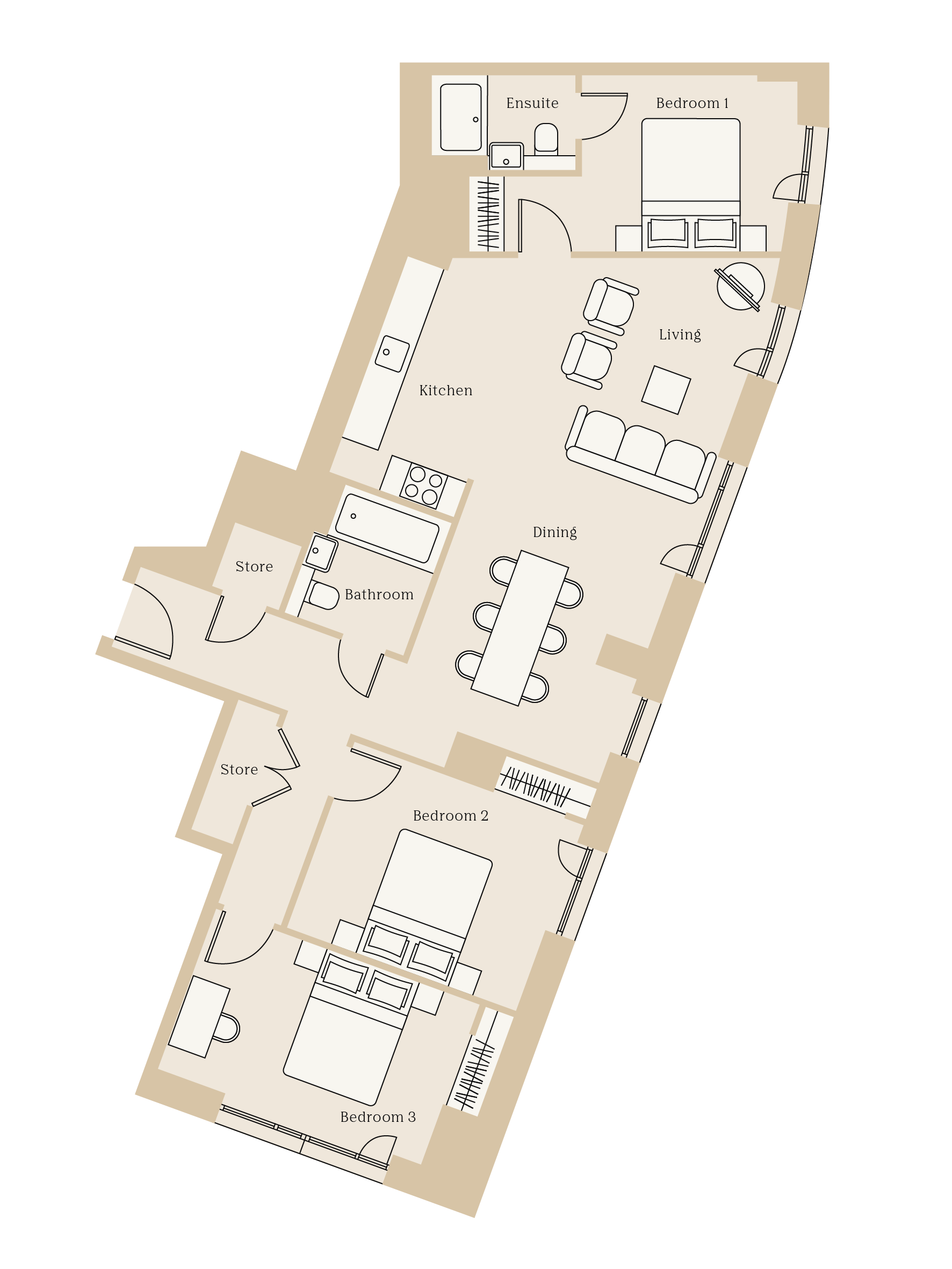 Wood Street House - 3 bed apartments